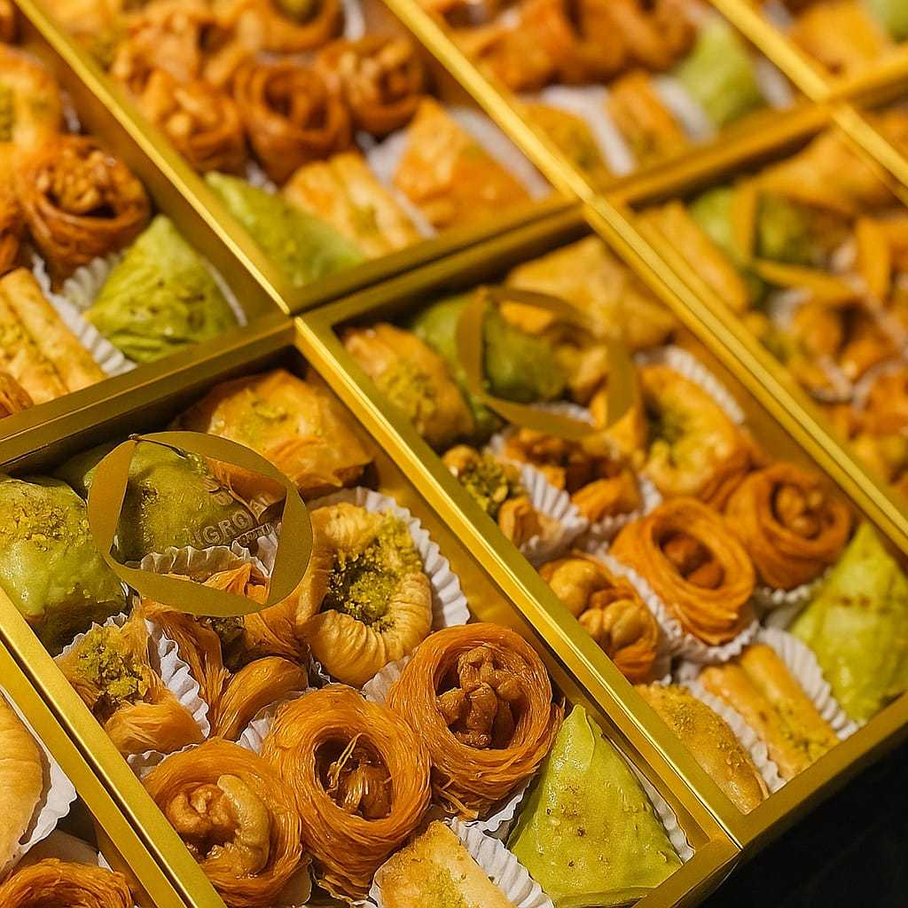 Doces Árabes Caixa Premium de Doces Árabes (12 unidades)Doce que ...