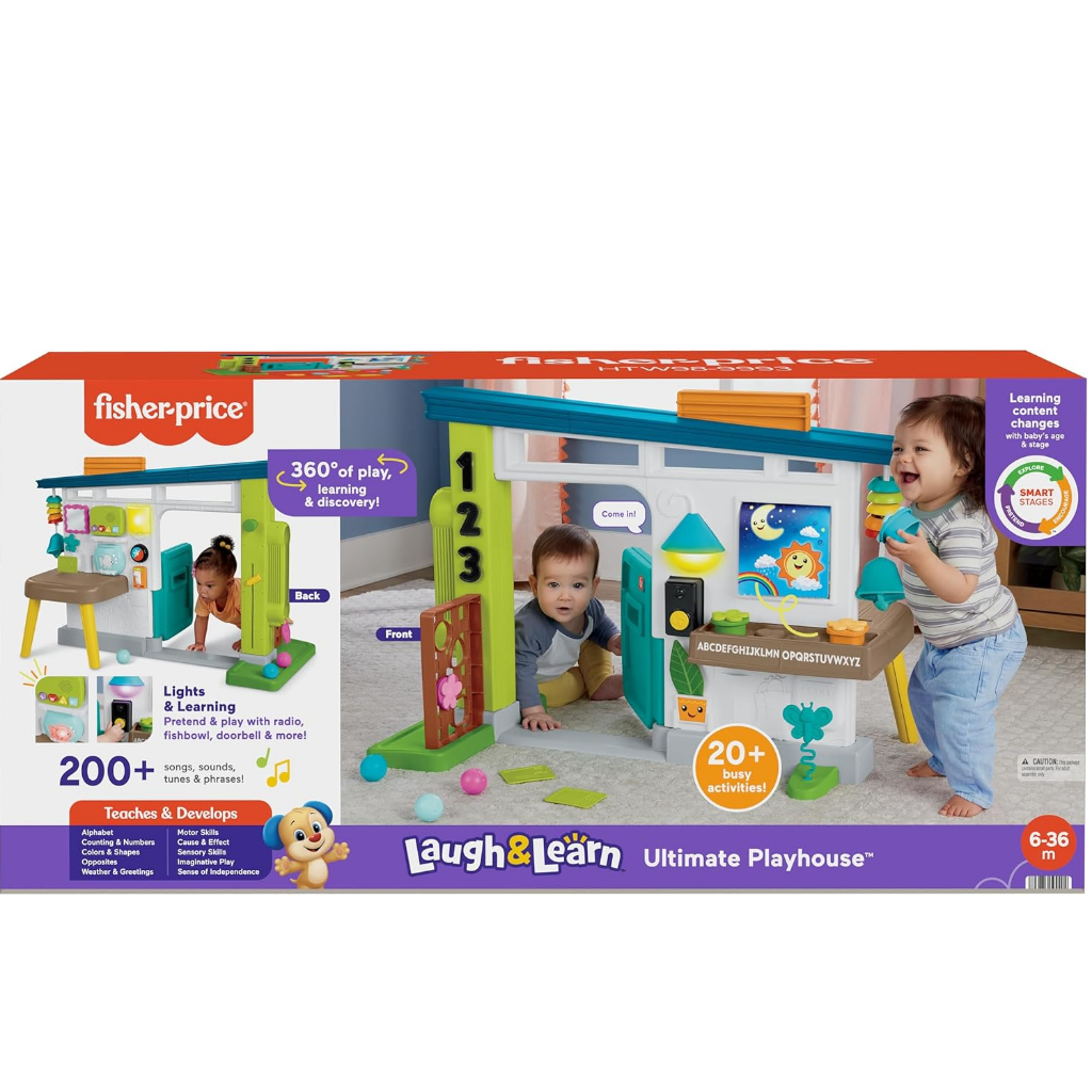 HYP32 FISHER PRICE CASA DE LUXO APRENDER E BRINCAR - MATTEL | Shopee Brasil