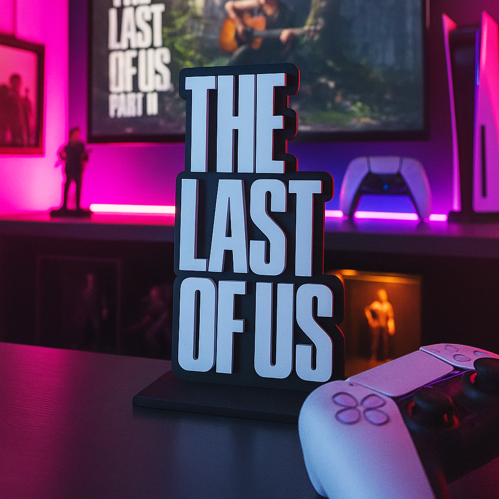 Letreiro Placa Decorativa Gamer Símbolo Geek Logo Jogo Serie The Last Of Us Ellie Joel Setup ...