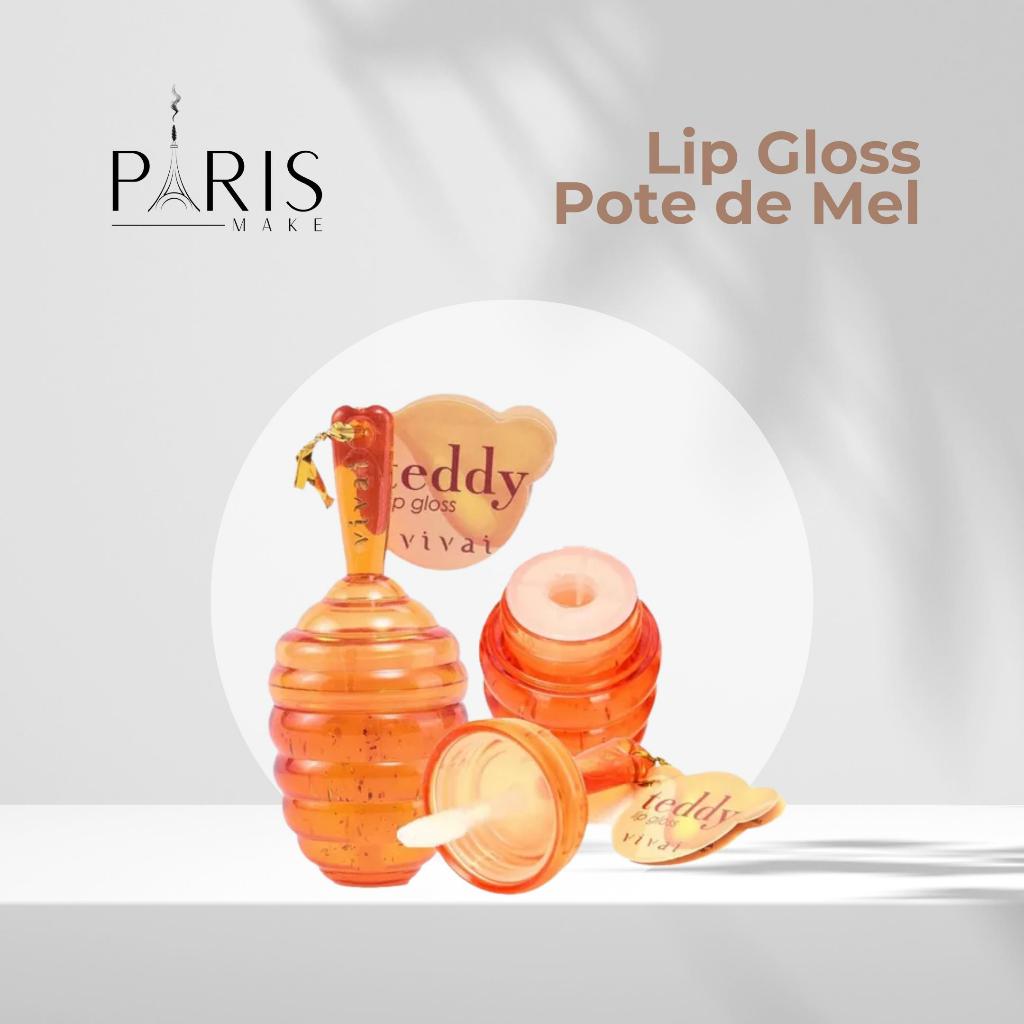 Lip Gloss Teddy Mel Honey VIVAI (Pote de mel Brilho Intenso Teddy ...