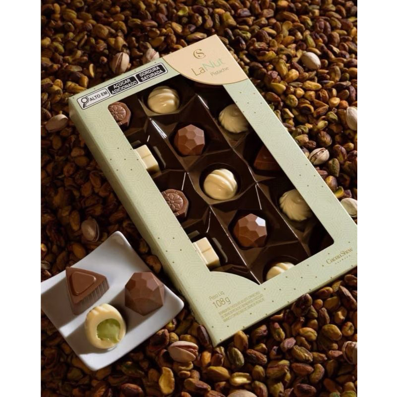 Caixa de Bombom LaNut Mini Show Pistache 108g | Shopee Brasil