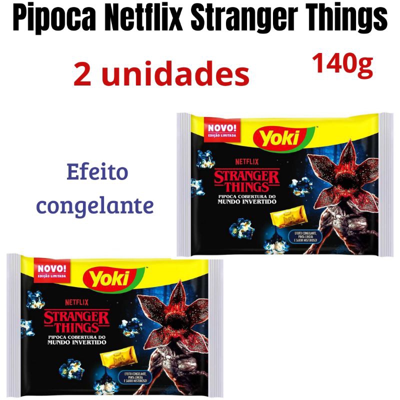 Kit 2 Pipoca Netflix Stranger Things Sabor Misterioso Efeito Congelante ...