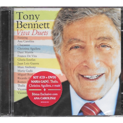 CD+DVD: Tony Bennett — Viva Duets (Thalia, Maria Gadú, Christina ...