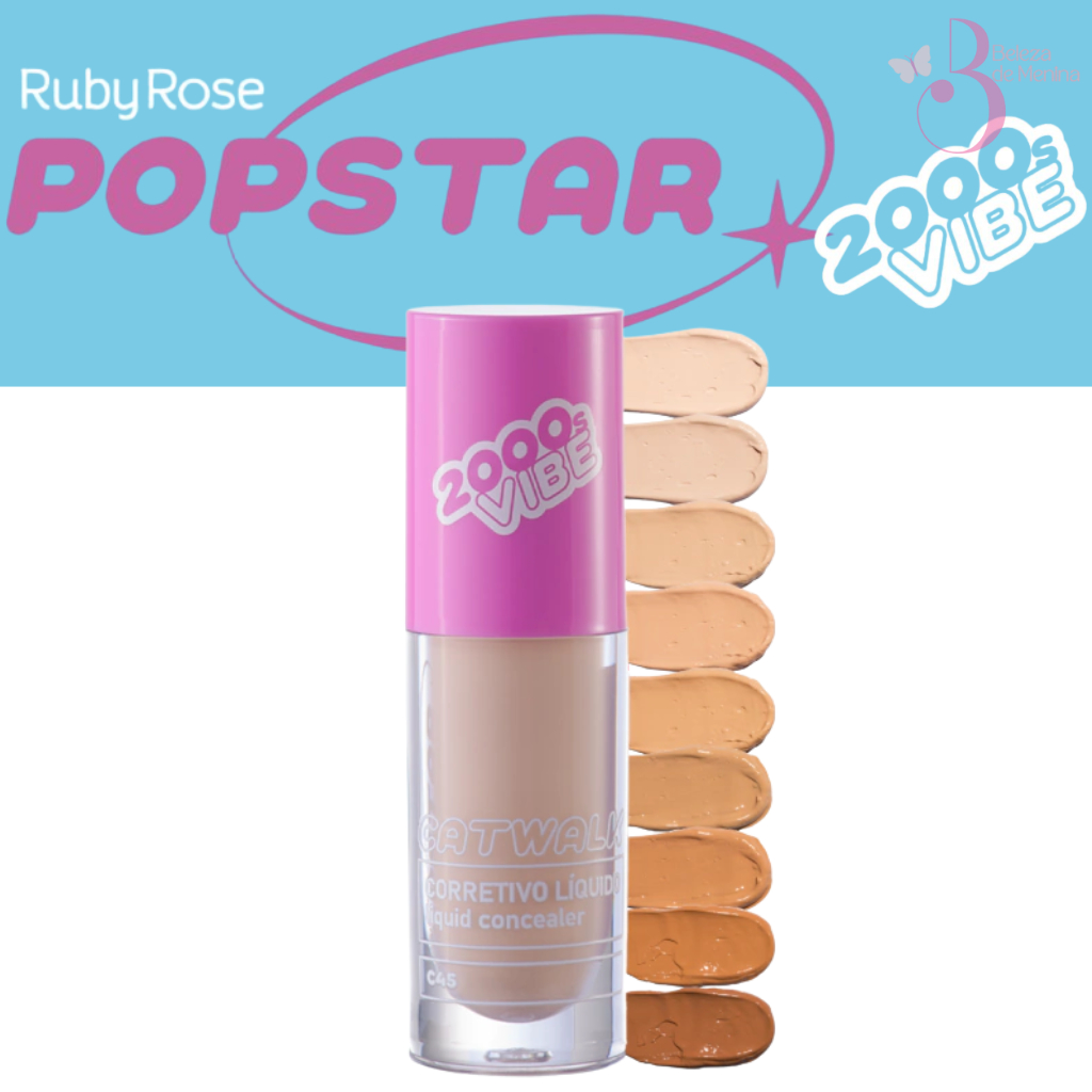 Corretivo Líquido Popstar Catwalk - Ruby Rose Neutraliza e Camufla ...