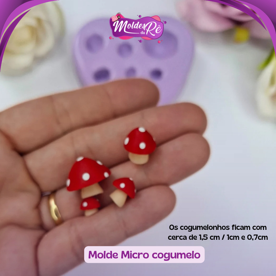 Molde Micro cogumelos - Moldes da Rê | Shopee Brasil