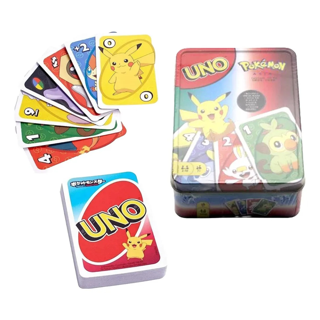 LATA Uno Pokémon Jogo De Cartas Edição Especial Personagem tcg box ...