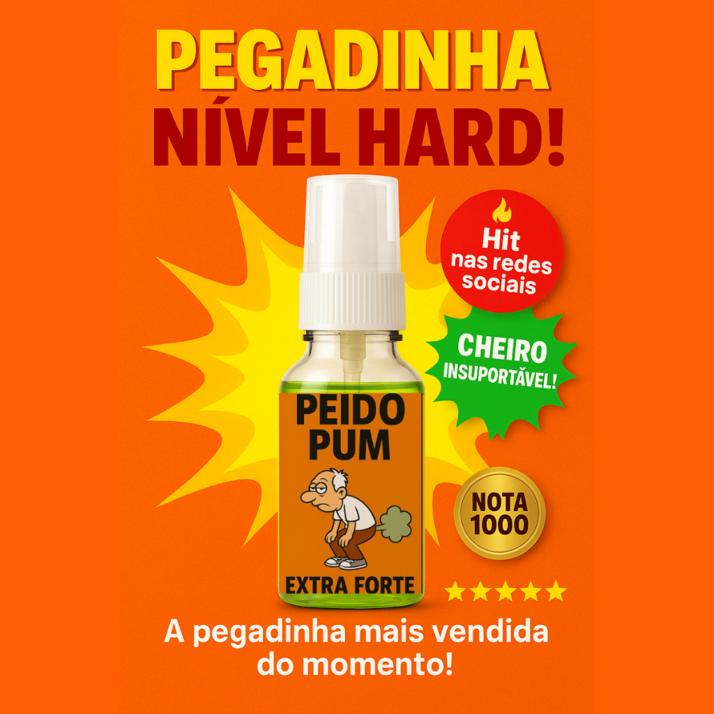 Peido Pum - Spray de Peido Falso Realista brincadeira tik tok - Peido ...