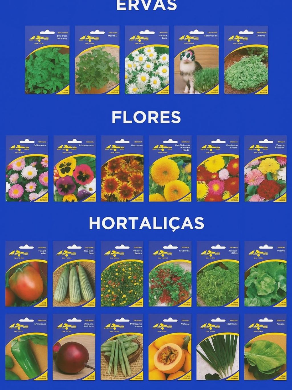 Sementes variadas AllGarden - UNIDADE | Shopee Brasil