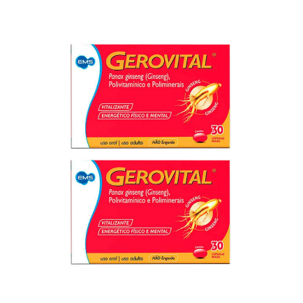 Kit 2x Polivitamínico Gerovital 30 Cápsulas moles | Shopee Brasil