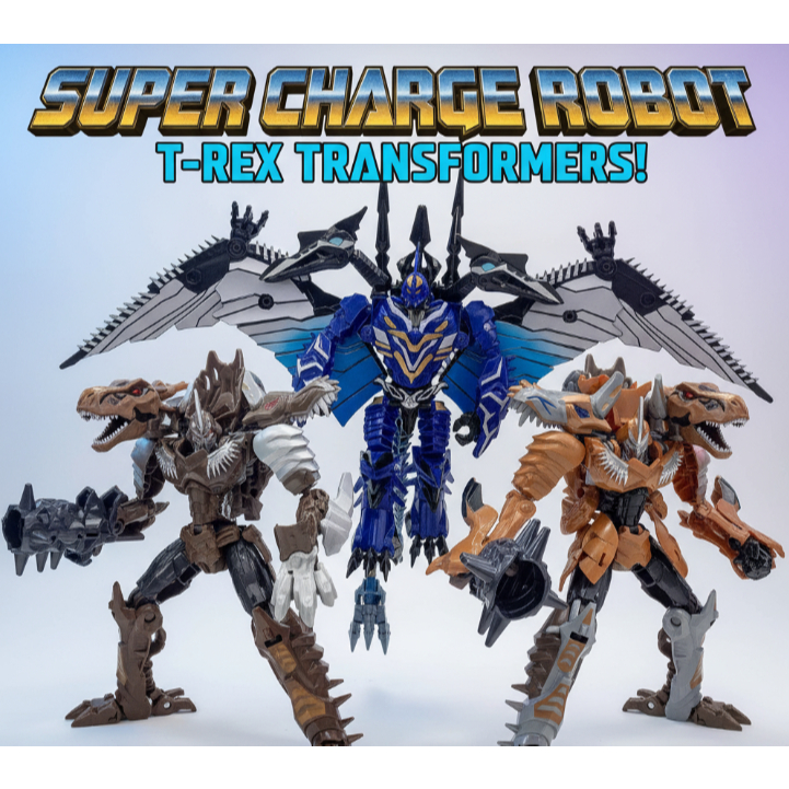 Boneco Super Charge Robot: Robô Tiranossauro Rex Transformers Sortido ...