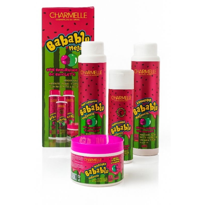 Kit Capilar Charmelle Babablu Tutti Frutti - 4 Itens com Hidratação ...