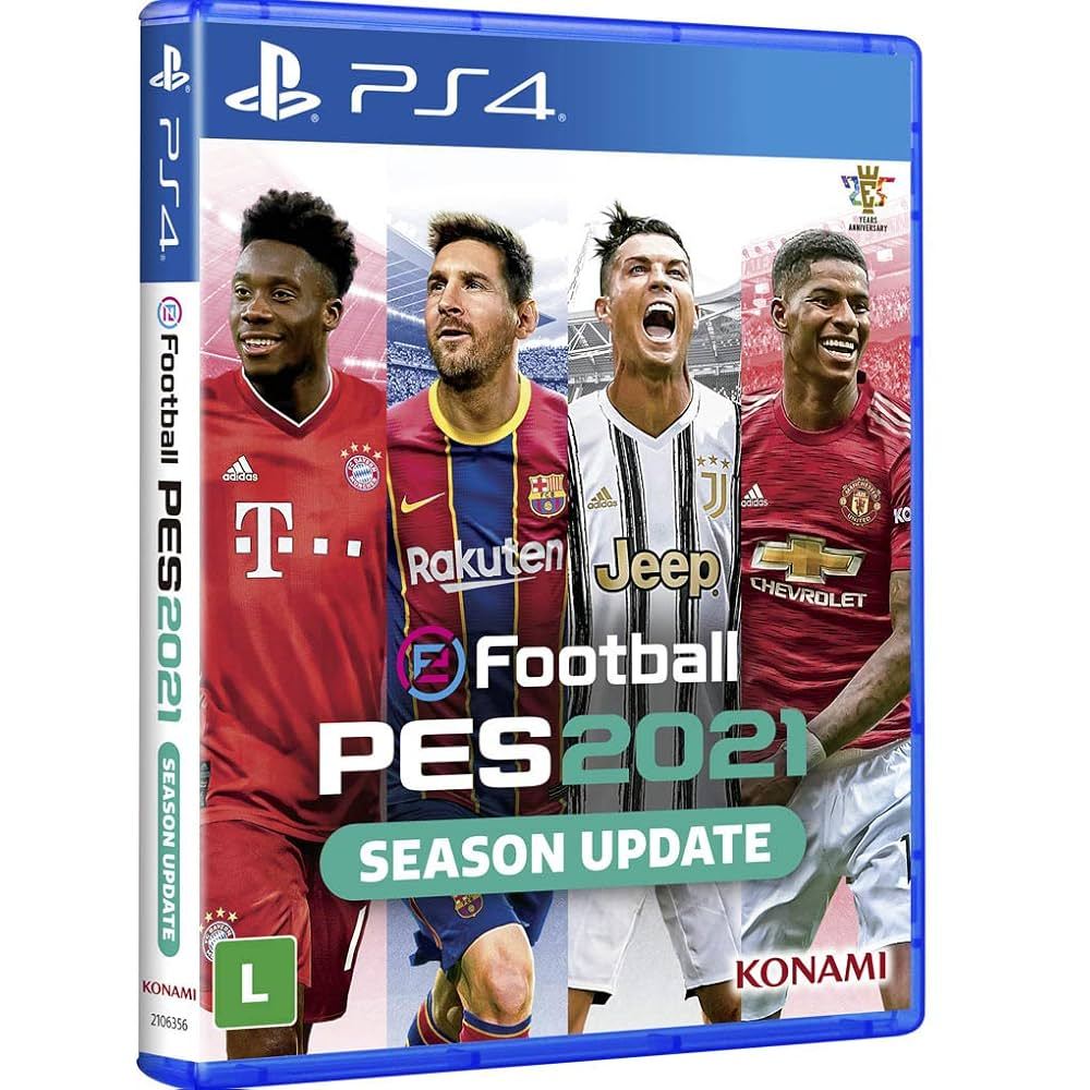 PES 2021 - PS4 - ***CAPA IMPRESSA* JOGO ORIGINAL - MÍDIA FÍSICA ...