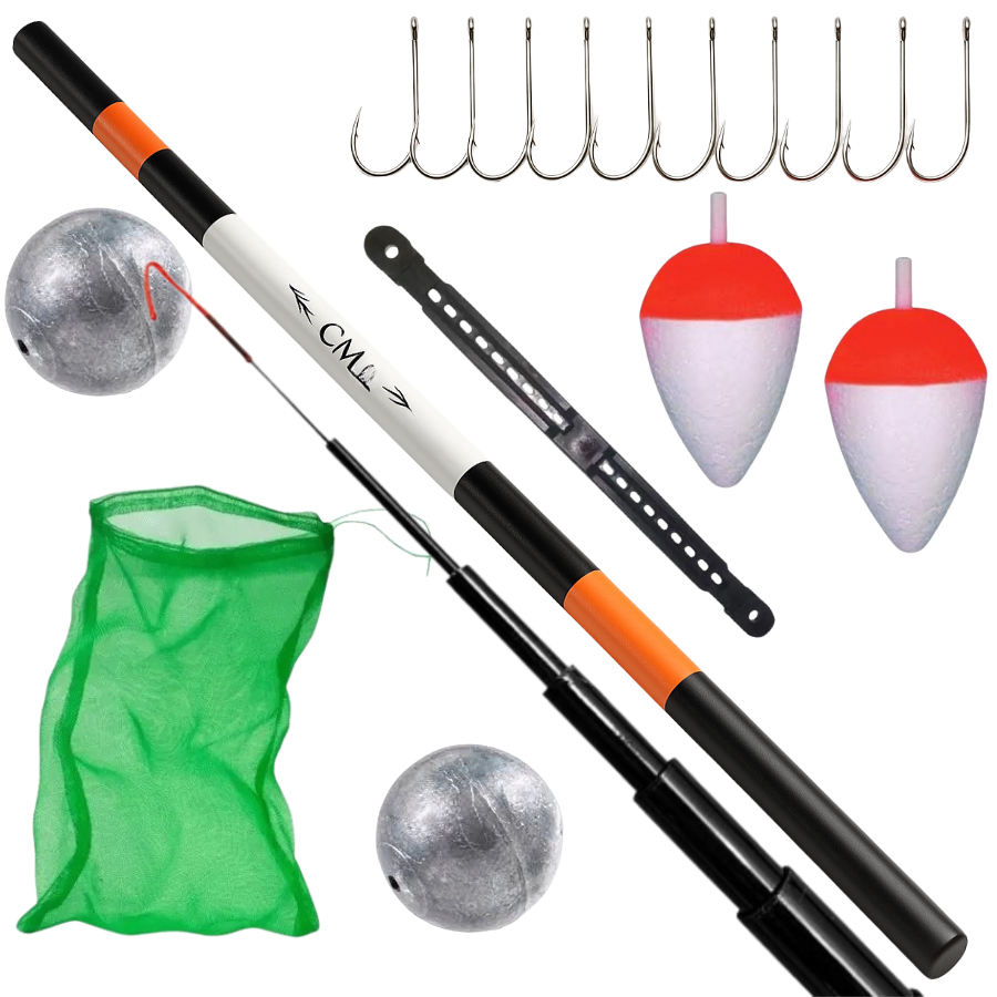 kit pesca vara telescópica 3 metros com boia anzol chumbada enrolador ...