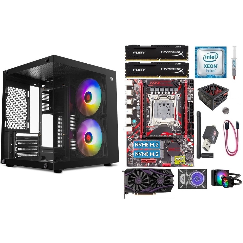 Pc Gamer X99 Xeon E5 2620v3/ 8GB-16GB-32GB DDR4/ RX580 8GB / SSD 240GB ...