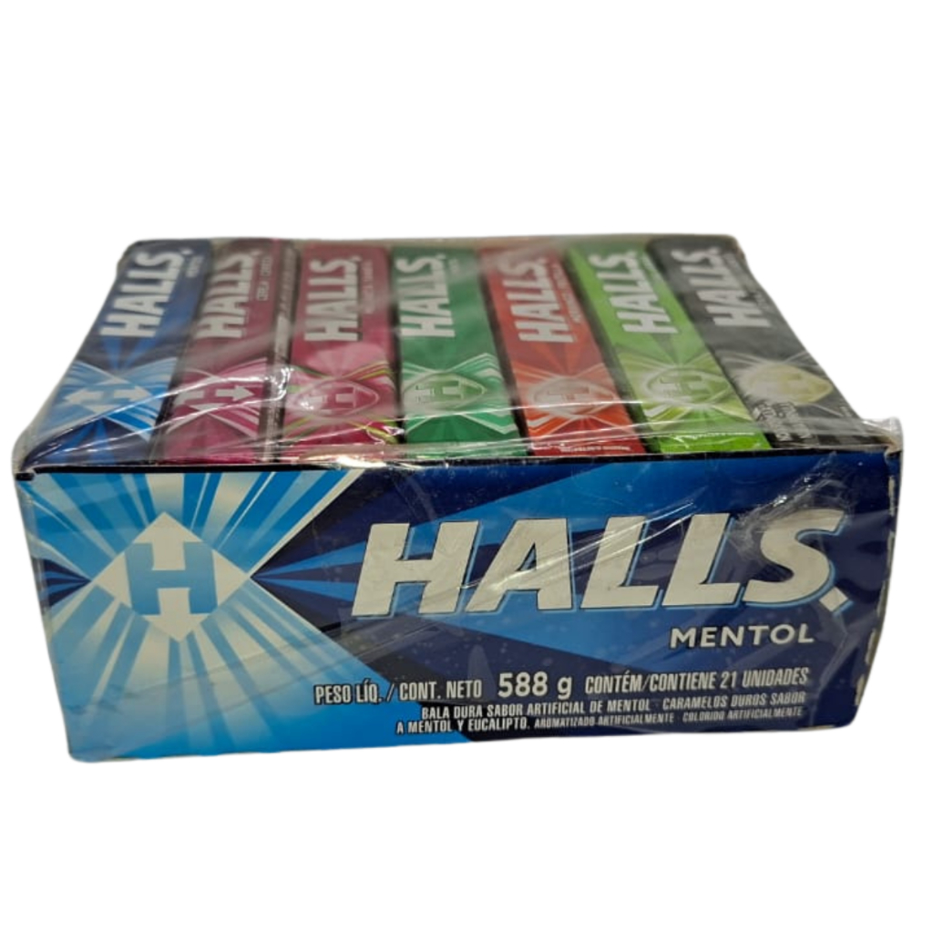Halls Sortidos Caixa 588g Com 21 Un Com 7 Sabores Sendo 3 de Cada Drops ...