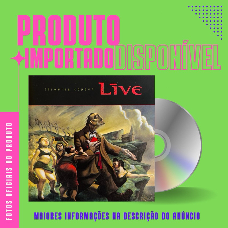 CD IMPORTADO LIVE - THROWING COPPER | Shopee Brasil