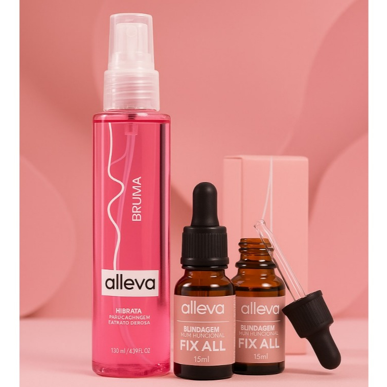 Kit Blindagem Poderosa 3X1 Diluidor, Fixador Primer Alleva + Bruma ...