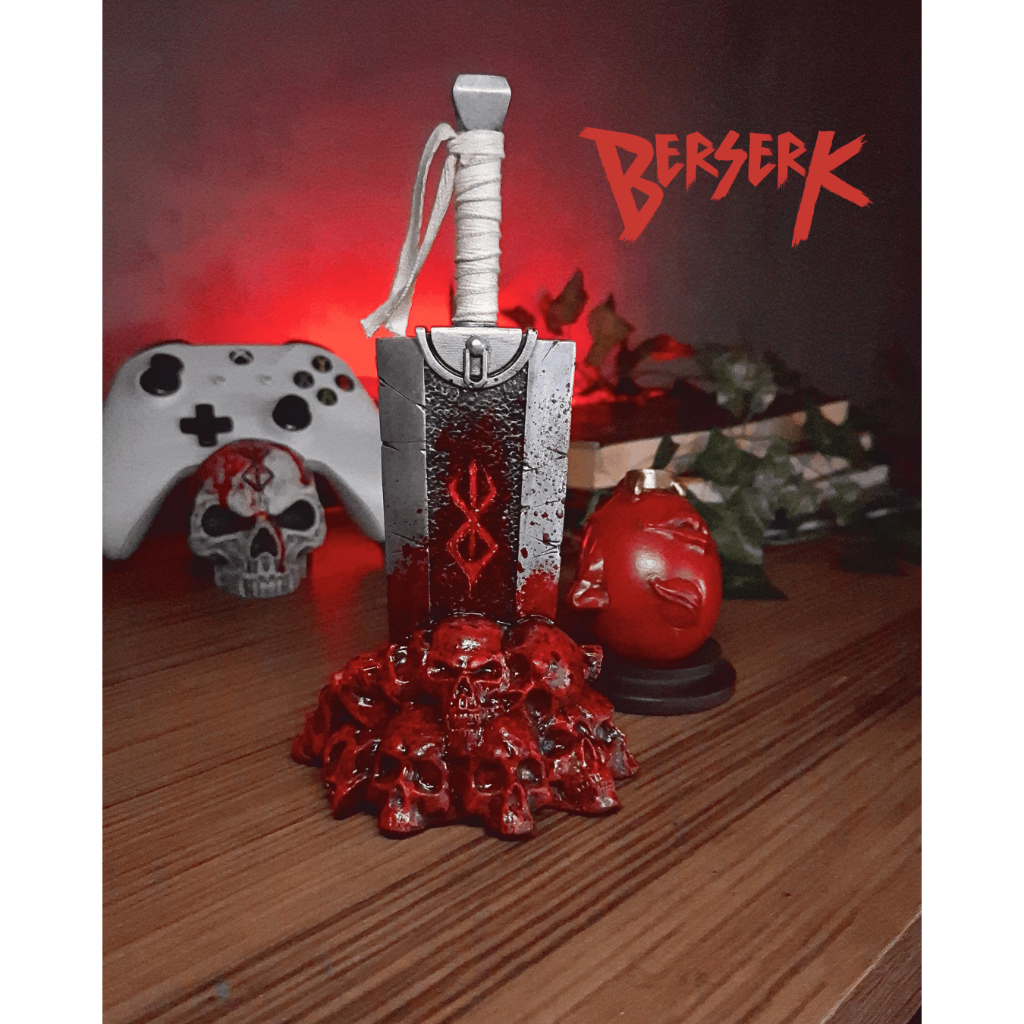 Espada Guts Berserk Behelit Decoração gamer anime mangá geek ...