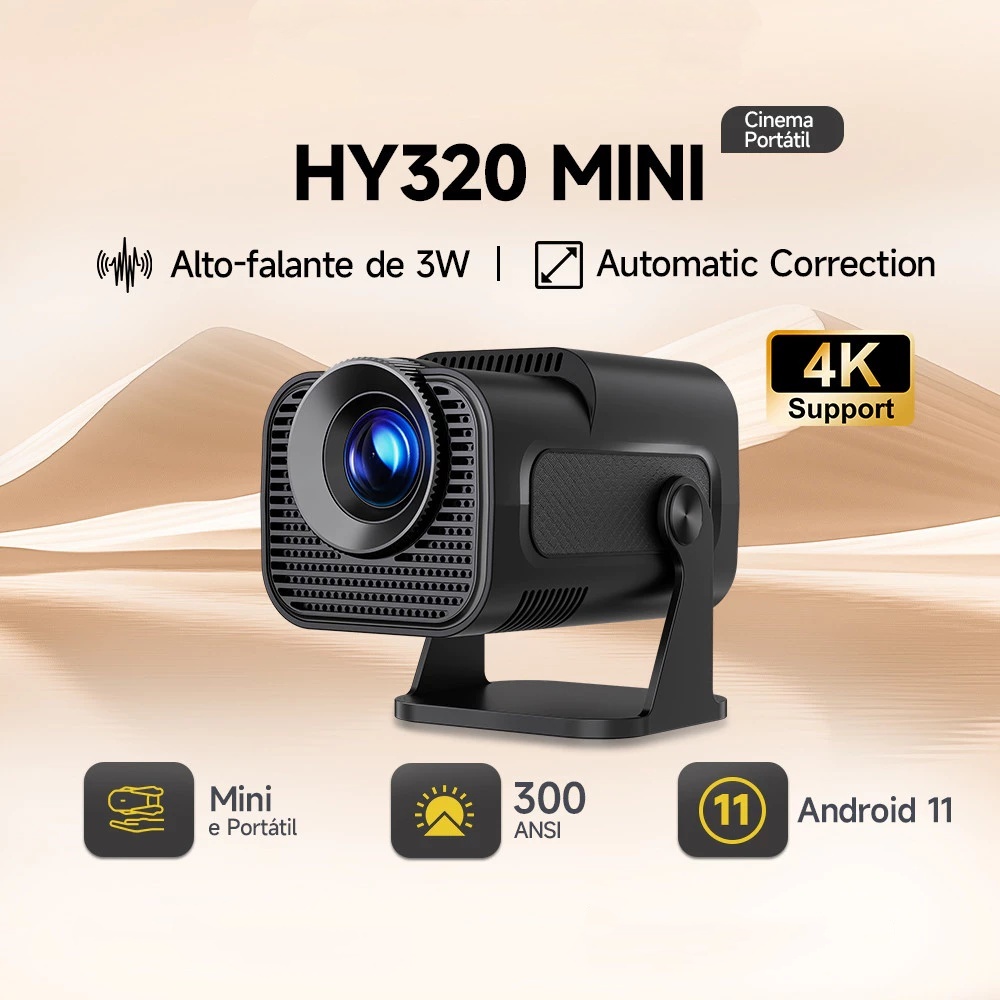 Atualizado Projetor Smart HY320 Android Full HD 1920x1080 Bluetooth Wi-fi | Shopee Brasil