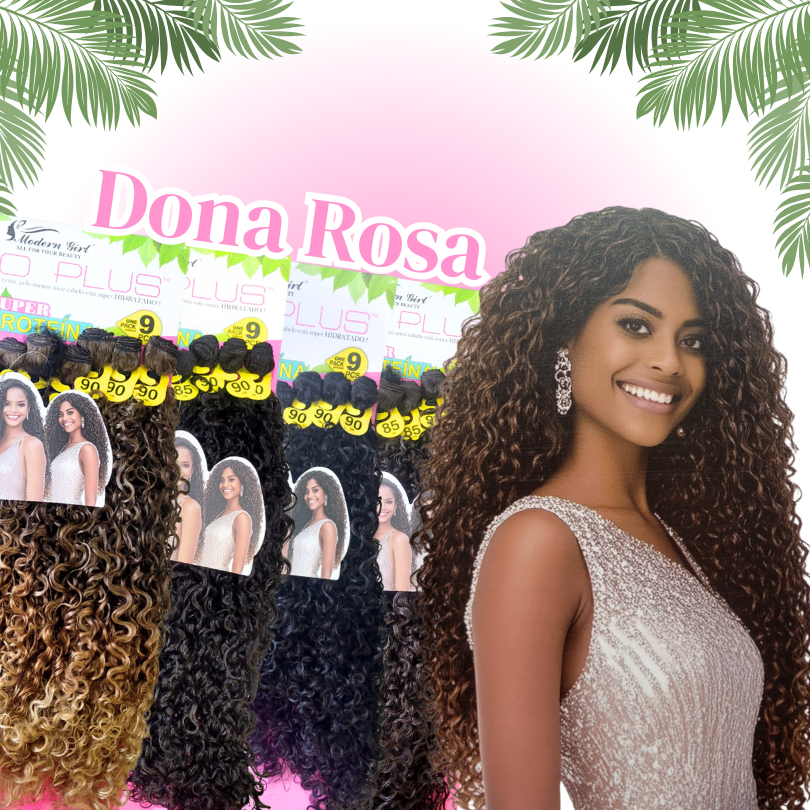Cabelo Bio Fibra Dona Rosa 330g | Shopee Brasil