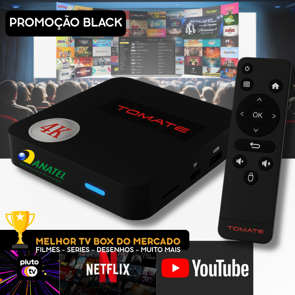 SMART TV BOX 4K ULTRA HD ANDROID 2GB RAM 16GB HD TOMATE MCD-121 ...