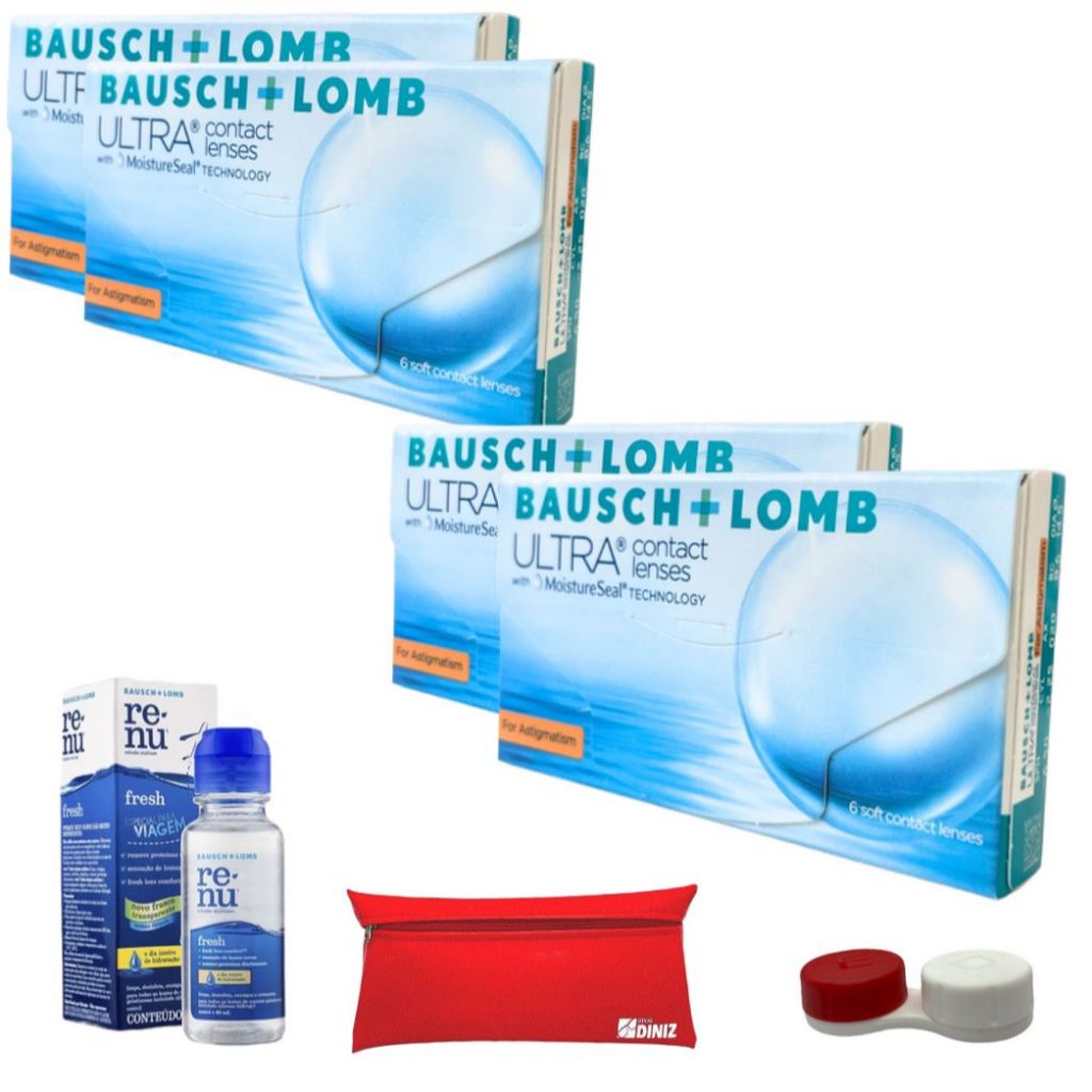 Kit Lentes De Contato Ultra Toric Astigmatismo Bausch & Lomb Compre 2 ...