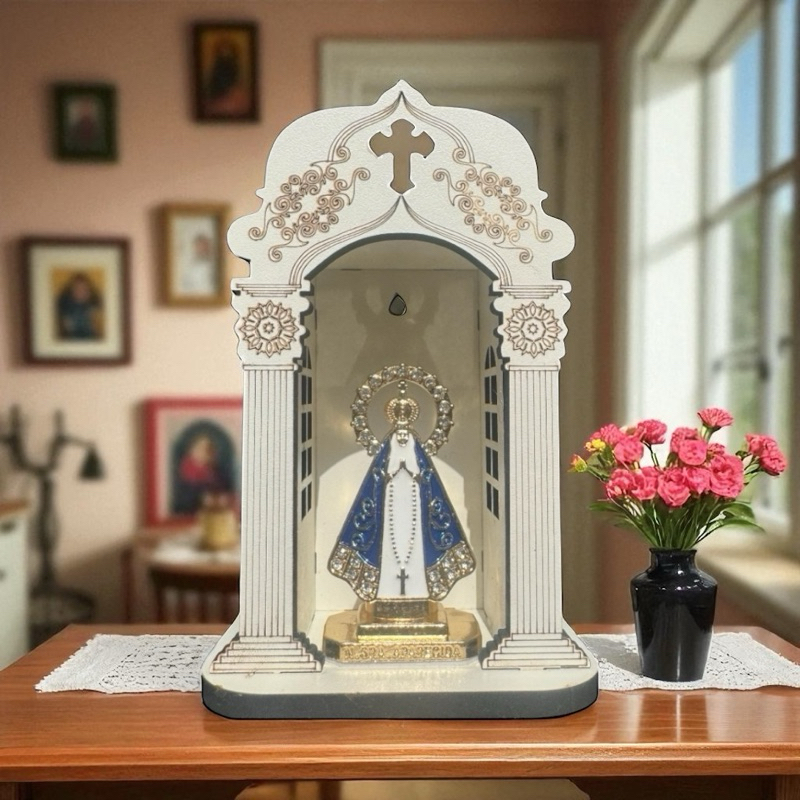 Conjunto Oratório em MDF mas Imagem de Metal Decorada | Shopee Brasil