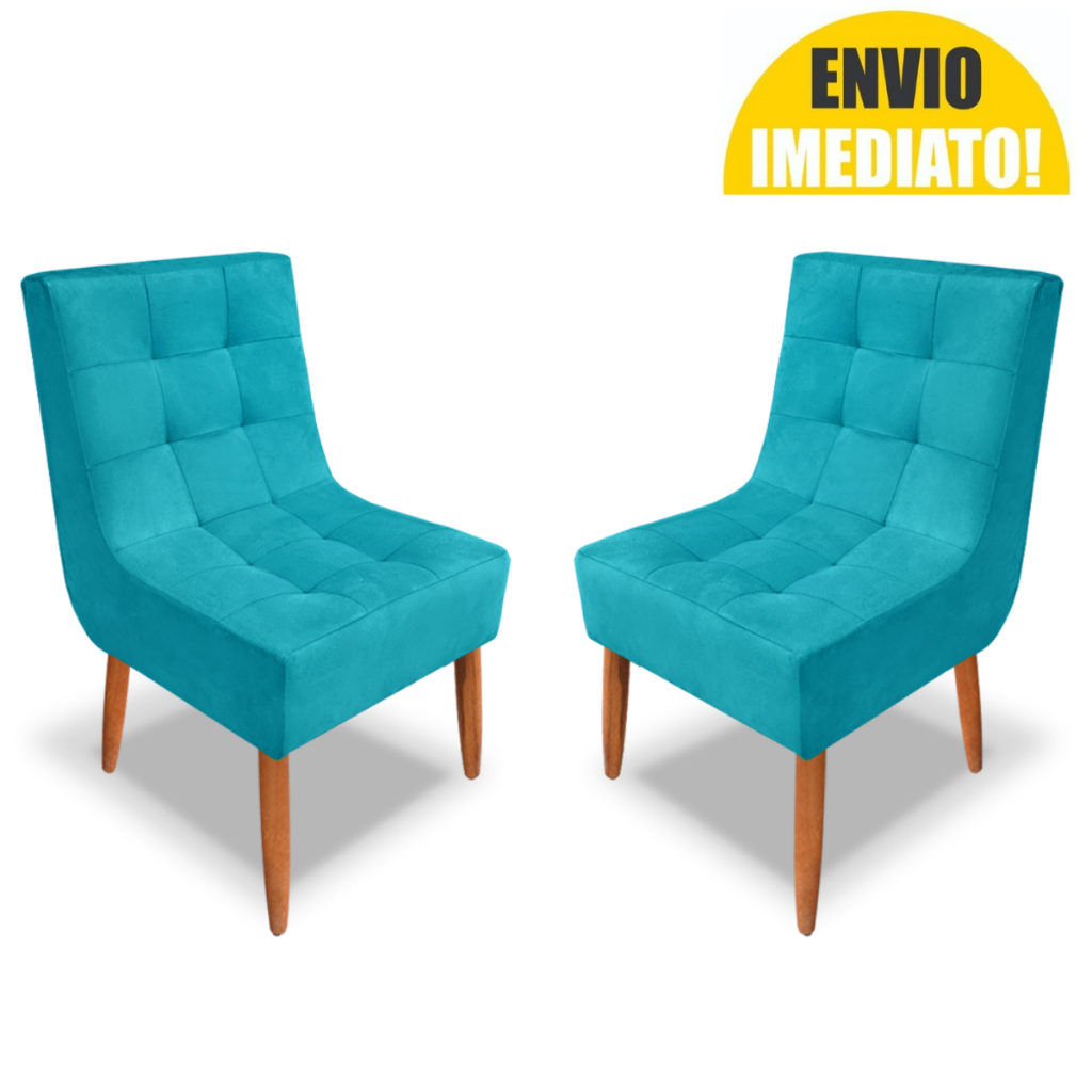Kit 2 Cadeira Poltrona para Sala de Jantar Trida - Móveis Trida ...