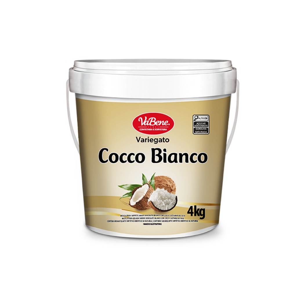 Variegato Cocco Bianco Vabene Mescla Recheio Creme De Chocolate Branco ...