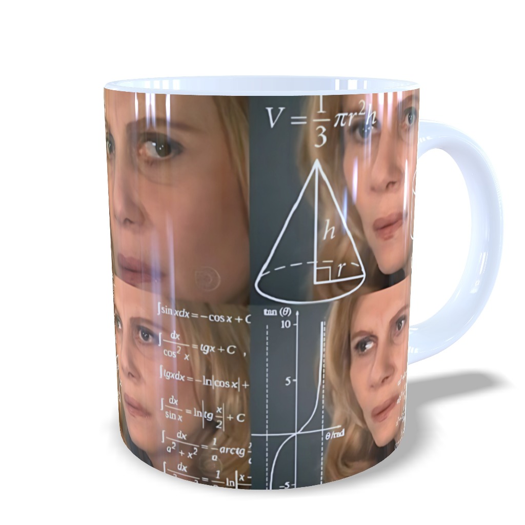 Caneca Meme Nazaré Tedesco Cálculos Personalizada 325ml | Shopee Brasil