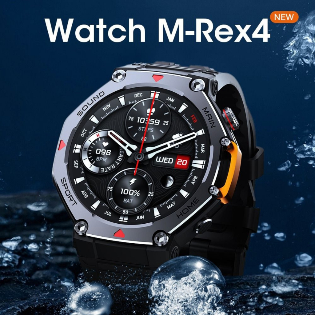 Relogio Smartwatch Mrex4 Redondo A Prova Dágua Chat Gpt 2025 Gps Nfc 1 ...