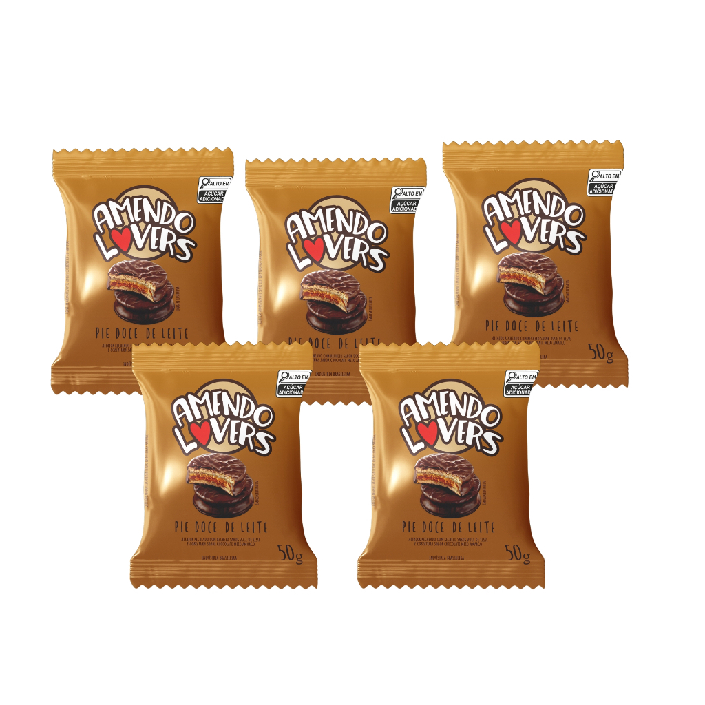Alfajor Pie Doçe de leite Amendo lovers | Shopee Brasil