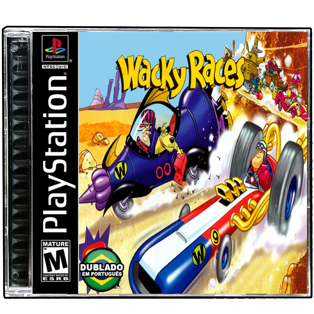 Wacky Races - Repro / Patch Game Play 1/ PSONE / PS3 Hen | Shopee Brasil