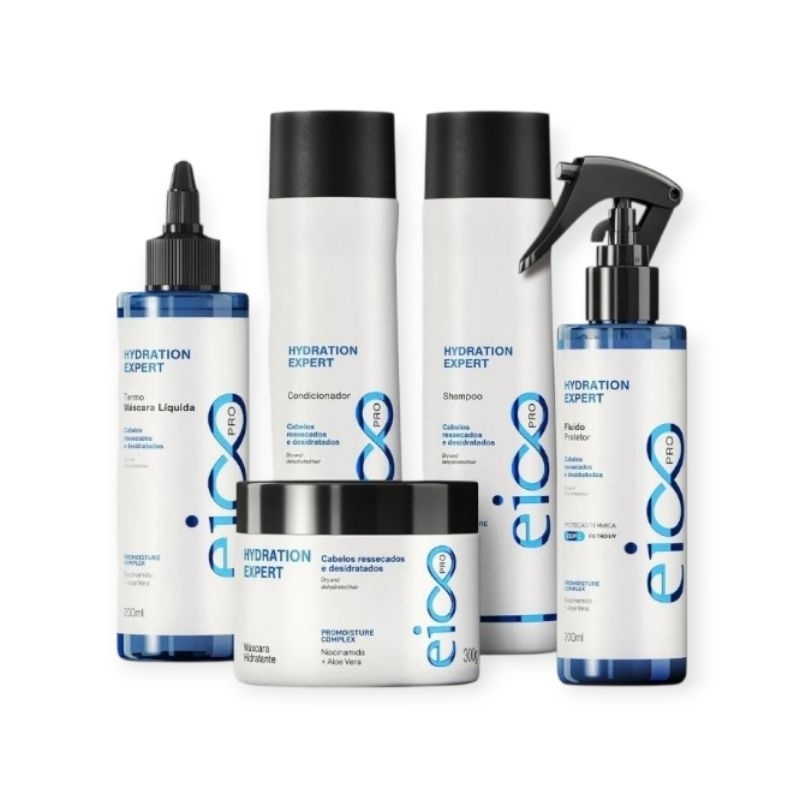 Kit Completo 5 Produtos Hydration Expert - Eico Pro | Shopee Brasil