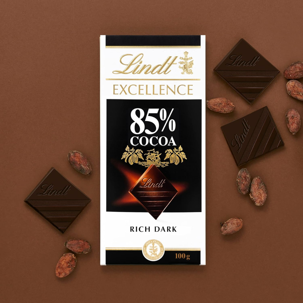 Barra Chocolate Importado Lindt Excellence 85% Cacau | Shopee Brasil