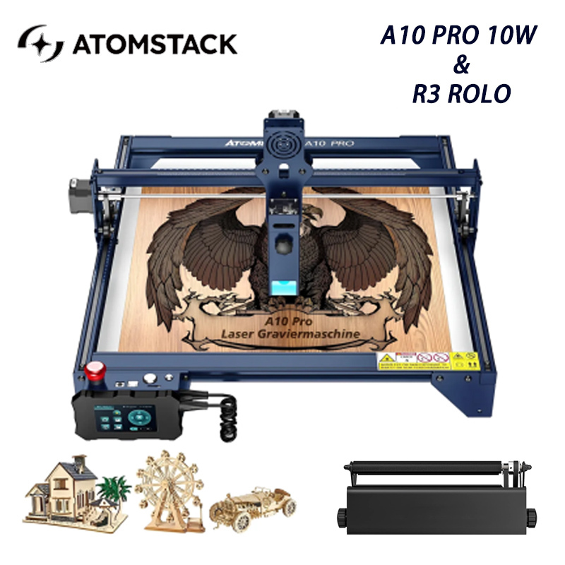 Atomstack A10 Pro 10w Laser Engraver Máquina Gravadora E Corte Laser ...