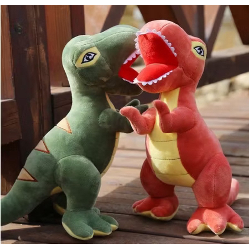 Kit 3 Boneco De Pelúcia Dinossauro Tiranossauro Rex Tamanho 30cm ...