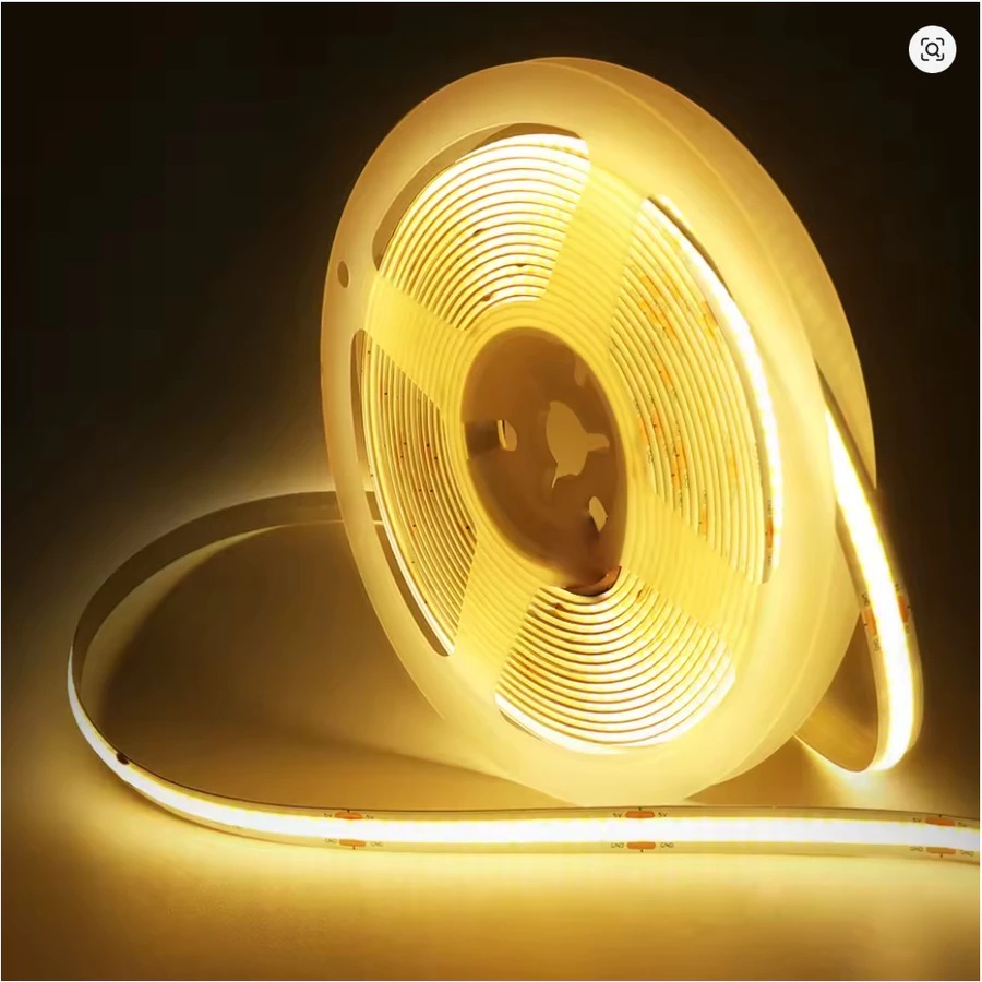 Fita Led Cob com fonte 3A 3000k 4000K 6000K 5m 8mm 320led/480led/M 12v ...