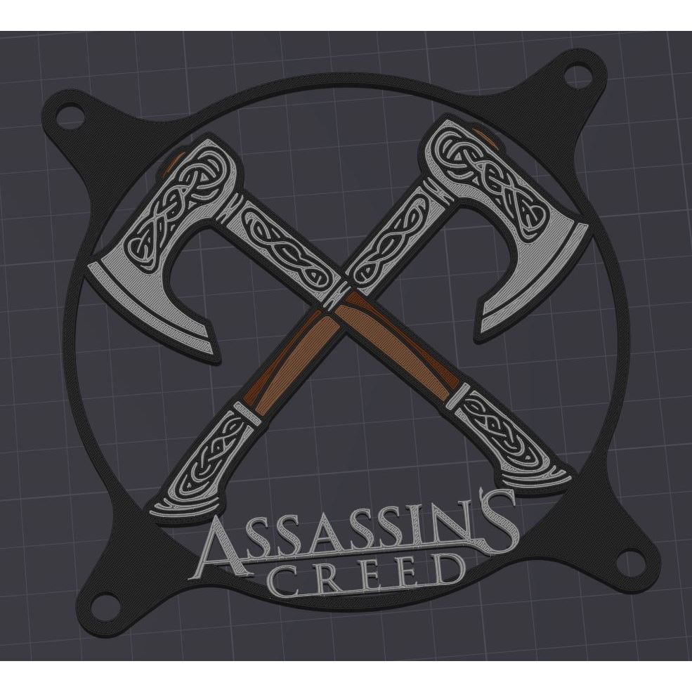 KIT 4 Grades Grelhas para Cooler Fan Grill 120mm Assassin's Creed PC ...