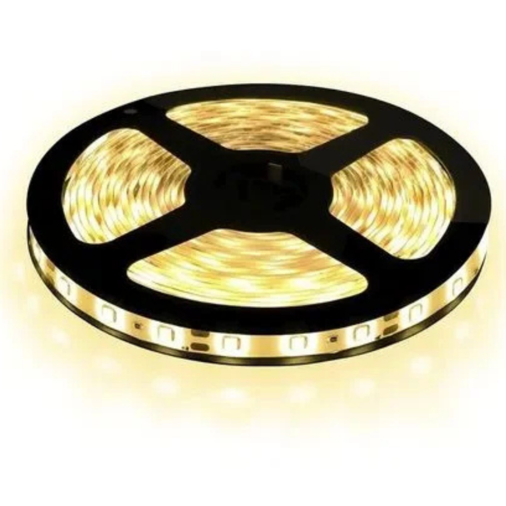Fita Led Smg 5050 5 Metros Branco Quente 3000k 60LED/M Ip65 3600 Lúmens ...