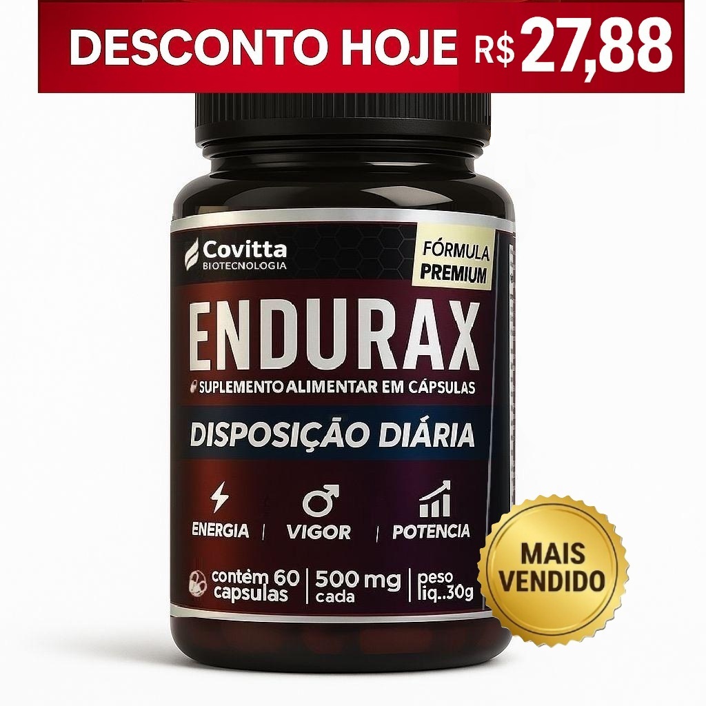 Suplemento Masculino Endurax 60 Cáps 500mg - Energia, Disposição e ...