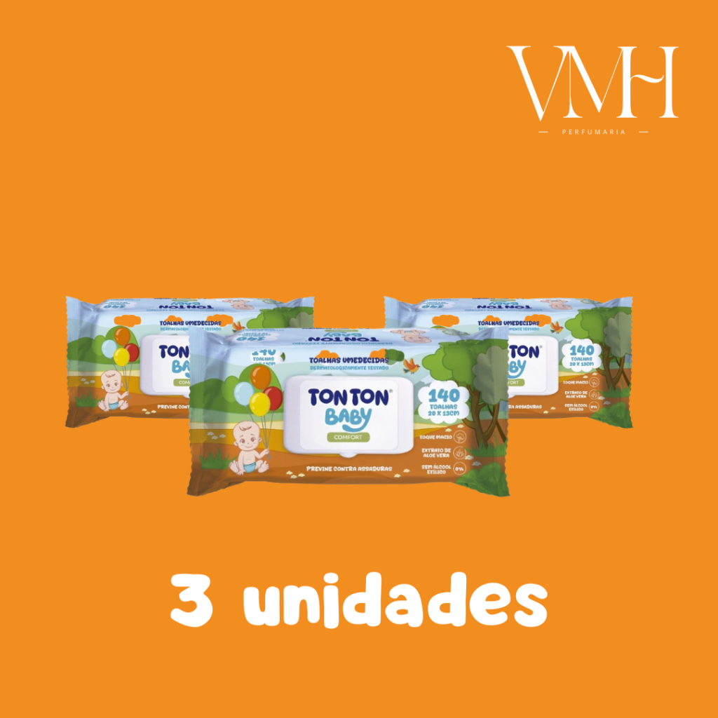 420 toalhas umedecidas - Ton Ton Baby (kit com 3 unidades) | Shopee Brasil