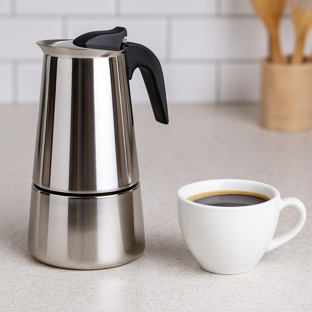 Cafeteira Italiana Chaleira Café Cozinha Preparo Inox Jarra Elétrica ...