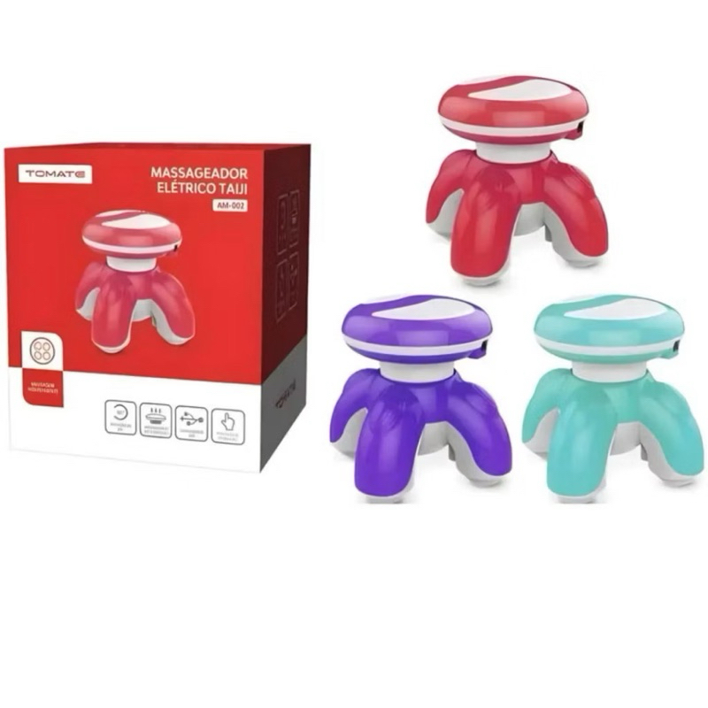 Mini Massageador Portátil Corporal para Relaxamento Tensão Elétrico USB ...