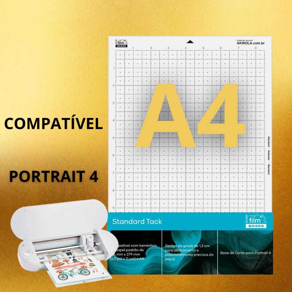 Base de Corte TRANSPARENTE - Com Cola A4 21,5 x 30,5 cm Compativel ...