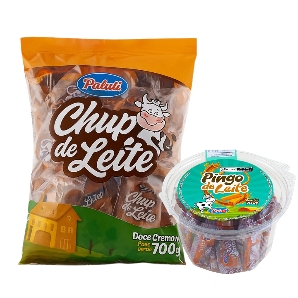 Kit Chup De Leite 50Un + Pote Pingo De Leite 20Un Paluti | Shopee Brasil