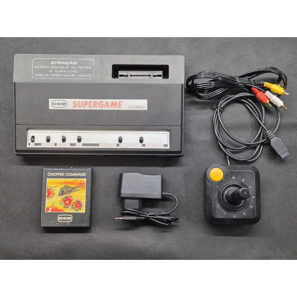 Supergame CCE VG-2800 com AV Mod + Controle + Jogo - Completo | Shopee Brasil