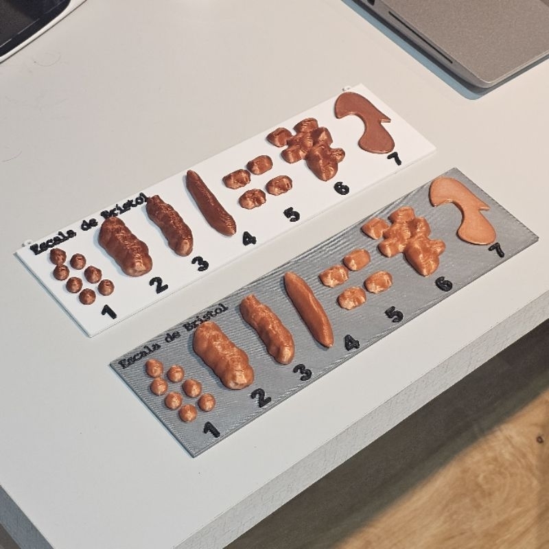 Escala de Bristol Tabela Fezes Cocô com Números Material Educativo ...