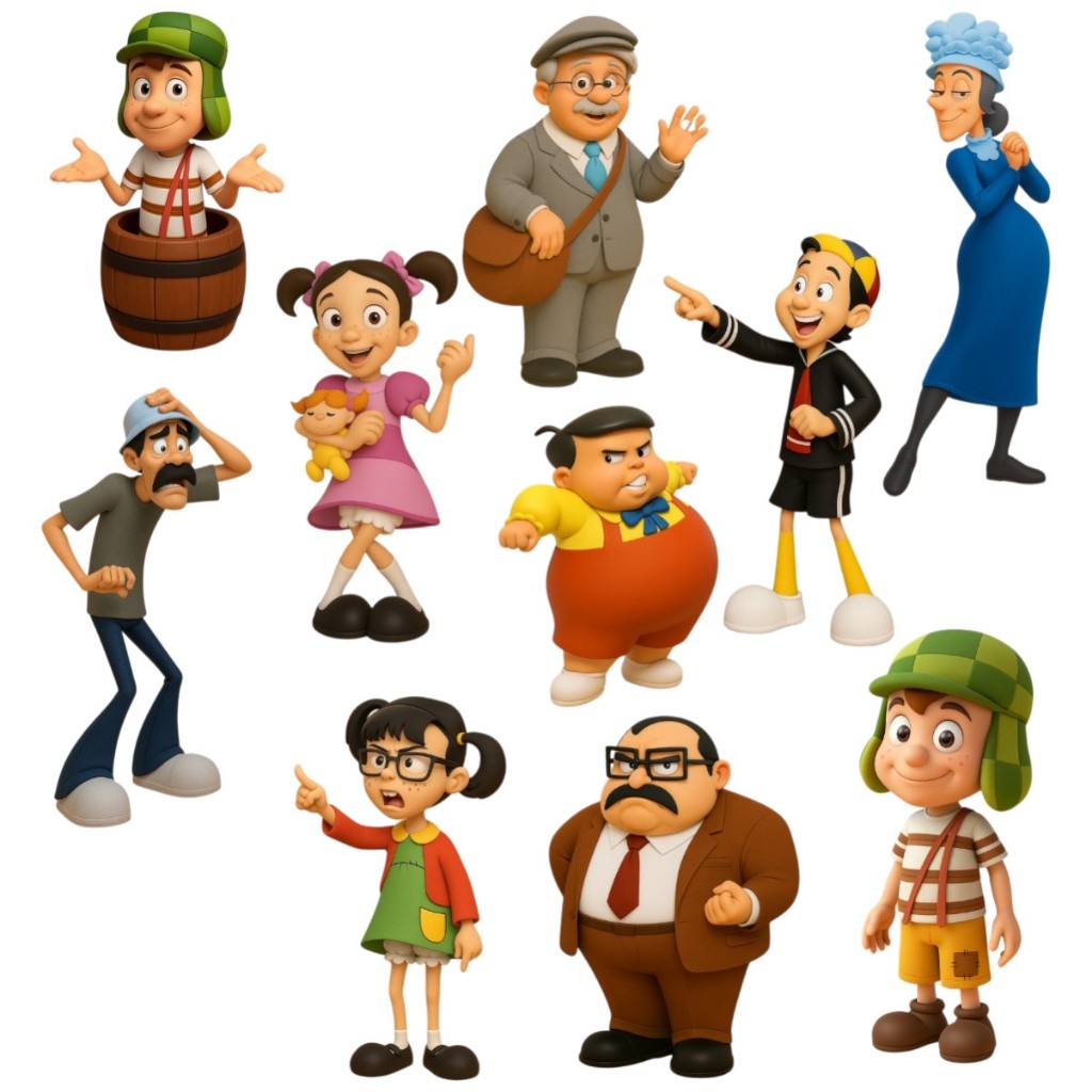 Turma do Chaves Bonecos Coleção Presente | Shopee Brasil
