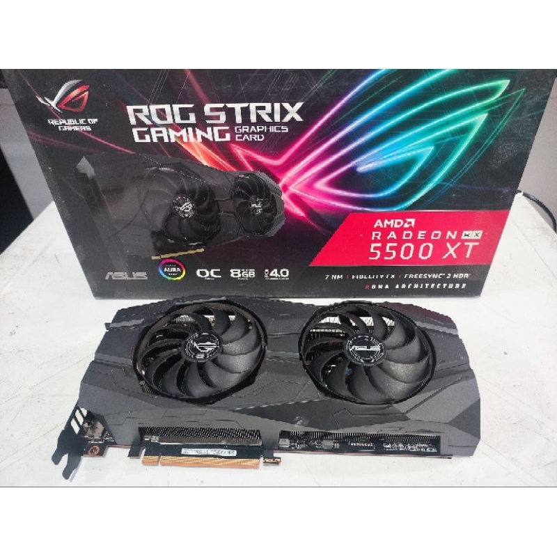 Placa De Vídeo Amd Asus Rog Strix Rx 5500 Xt Gaming Edition 8gb Oc ...